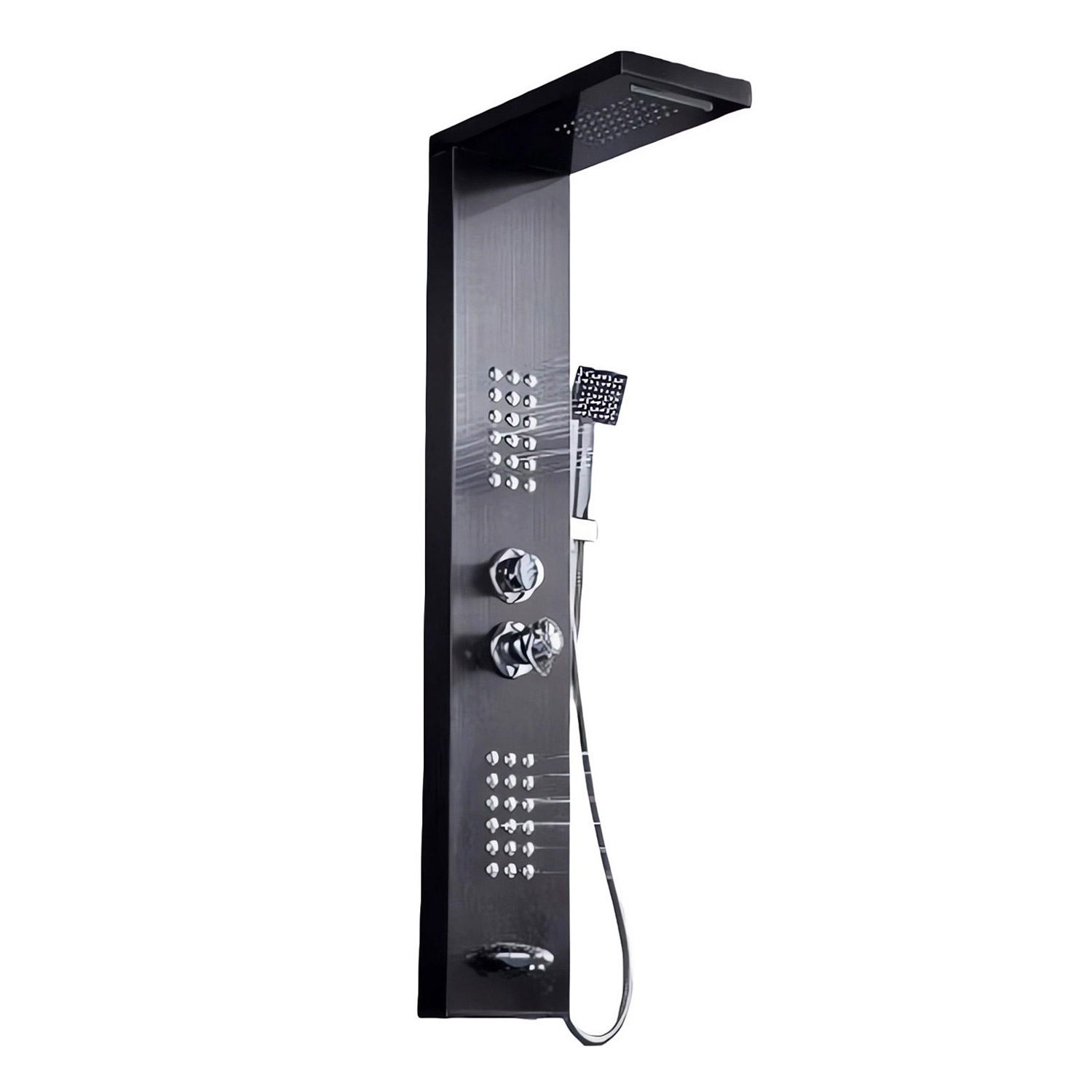 Panel Ducha acero inoxidable 304 – Negro mate - Pialmare
